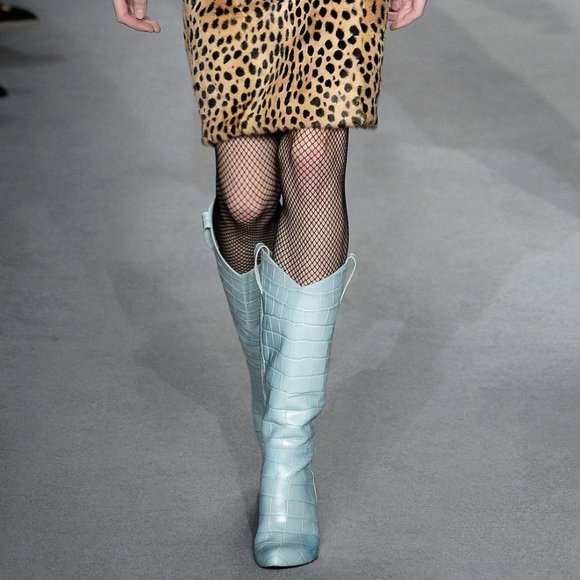Tom Ford | Shoes | Tom Ford Blue Alligator Aw4 Runway Cowboy Boots ...